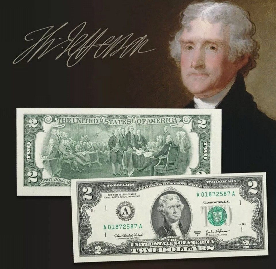 ⭐ "Seven Pack" Uncirculated/Sequential 2017 Two Dollar Bills ...