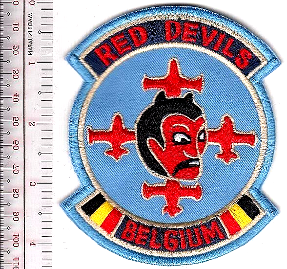 Aerobatic Belgium Royal Air Force Red Devils Display Team Belgique vel ...