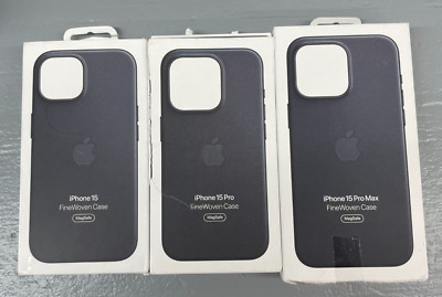 Genuine iPhone FineWoven Cases for iPhone 15 /Plus/Pro and ProMax Open ...