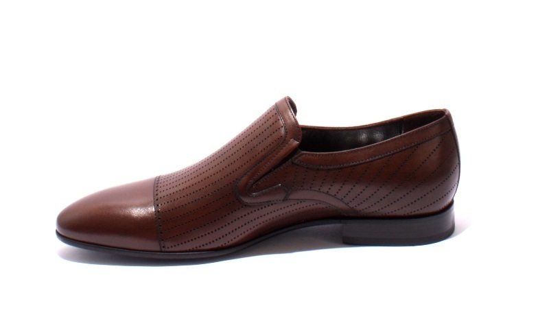ROBERTO SERPENTINI 20942a Brown Laser Cut Leather Classic Shoes 45 / US ...