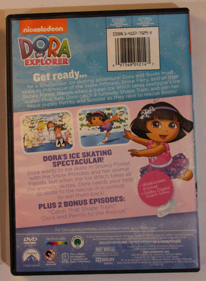 Dora The Explorer DVD Lot 3 All About Fall, Dora's Royal, Ice ...