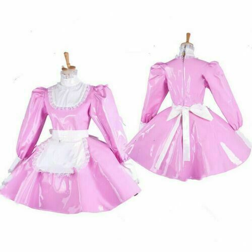 Pink PVC Sissy Maid Locking Dress Custom Made | eBay