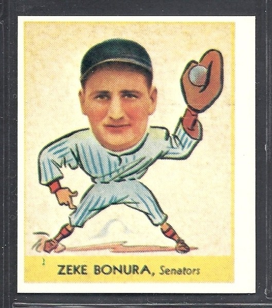 1938 Goudey Big League Chewing Gum - #252 Zeke Bonura (RC) for sale ...