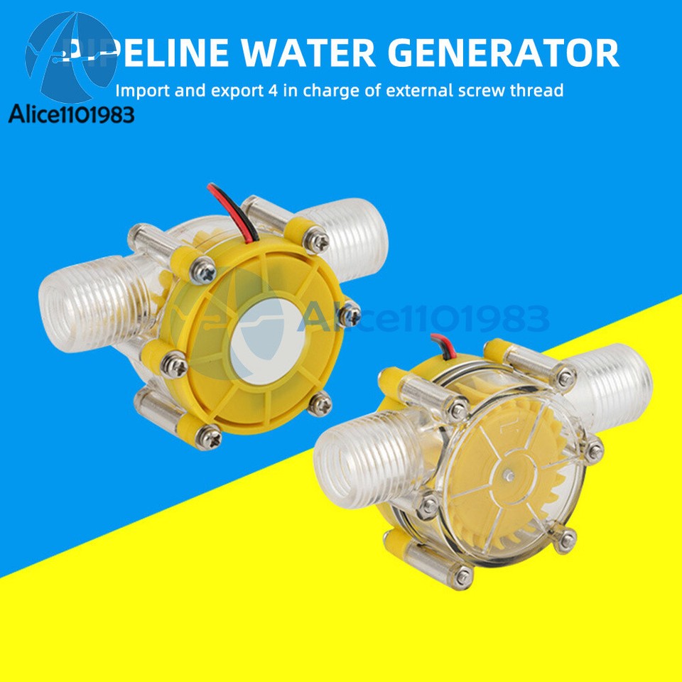 Water Flow Pump Micro Hydro Generator Turbine Flow Hydraulic Power ...