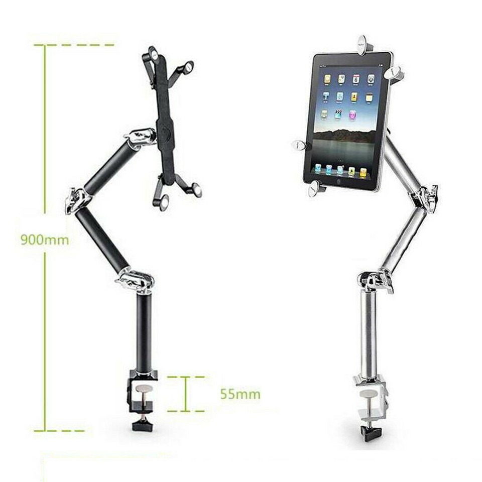 iPad Clamp Mount Desk Car Tablet Holder with Super Stable Aluminum Arm ...