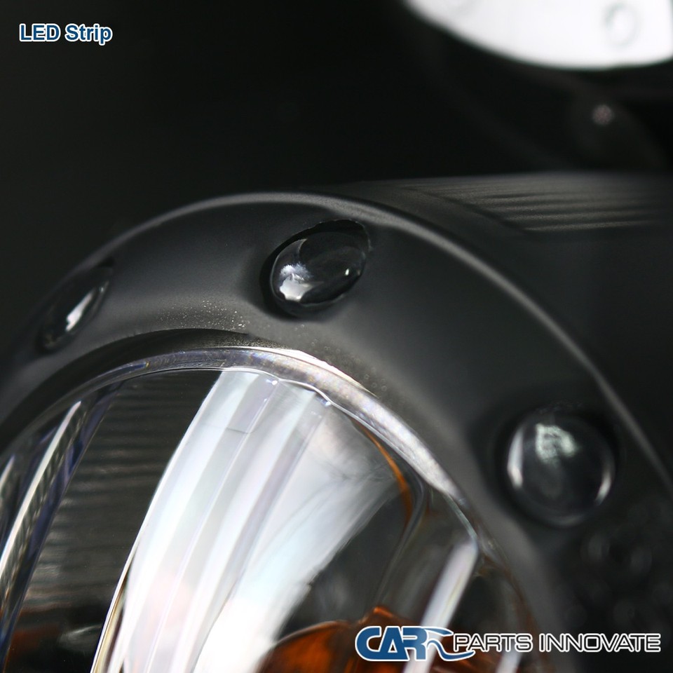 Black Fits 2007-2013 Mini Cooper R56 LED Halo Projector Headlights ...