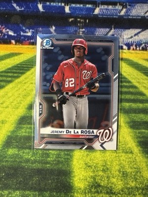 2021 Bowman Chrome Baseball Prospects # BCP-248 Jeremy De La Rosa ...