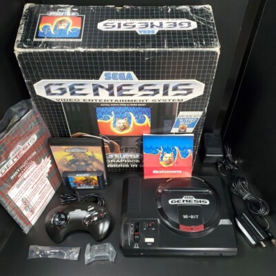 Sega Genesis Console Model 1 Bundle ALTERED BEAST CIB Boxed - Cleaned ...
