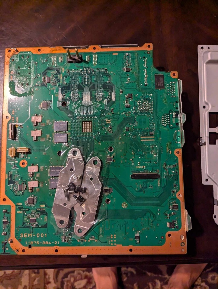 Sony Fat PlayStation 3 PS3 MAIN MOTHERBOARD bottom half. sem-001 1-875 ...