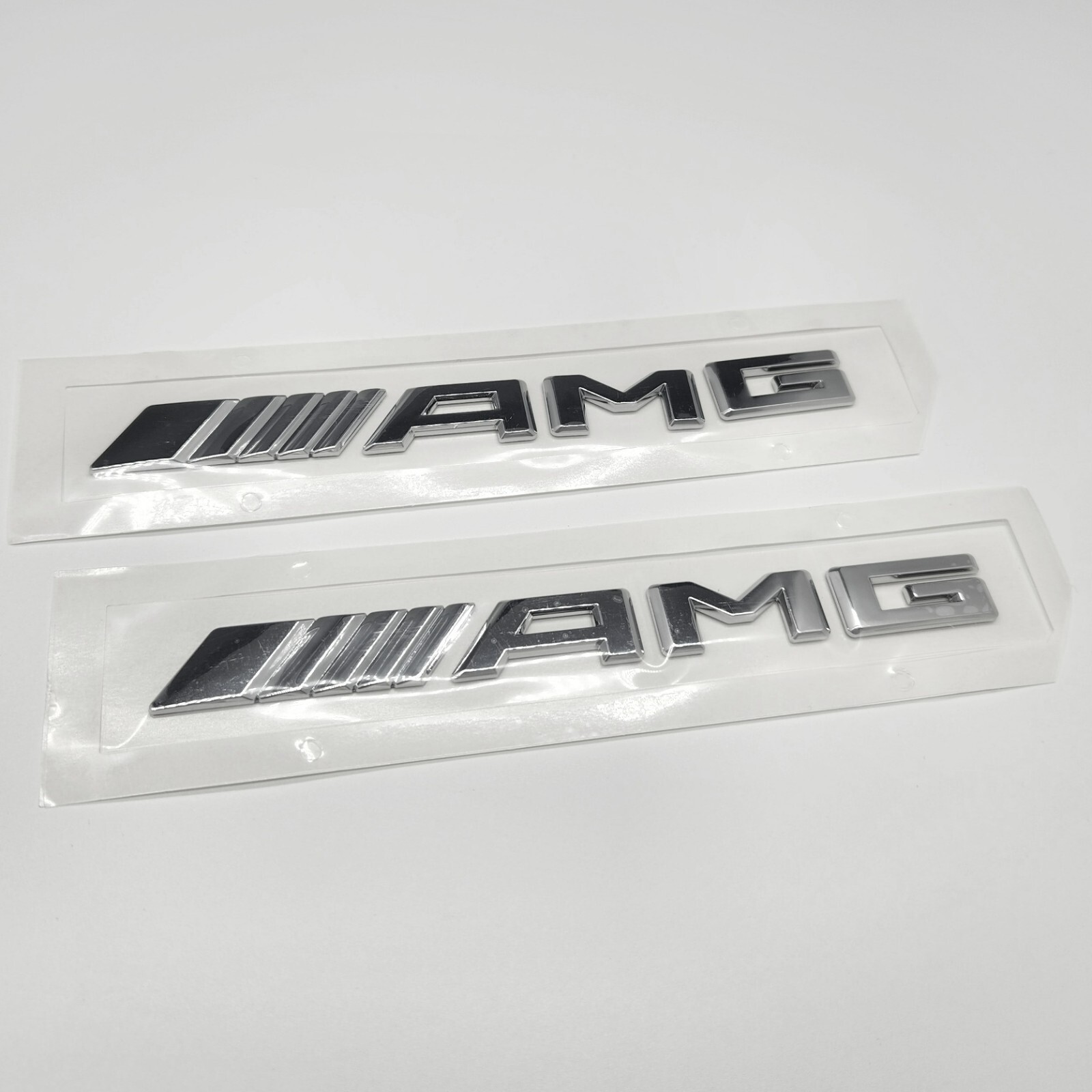 Chrome Finish AMG Emblem Badge fits Mercedes Benz AMG A C E GLC GLA GLB ...