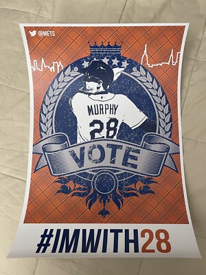 ⚾️ Daniel Murphy All Star Game Vote Campaign Poster Mets NYC #IMWITH28 ...