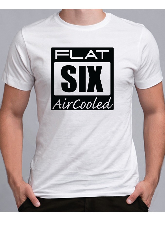 Flat Six Air Cooled T Shirt Classic Sports Car Pistons Boxer Engine 6 ...