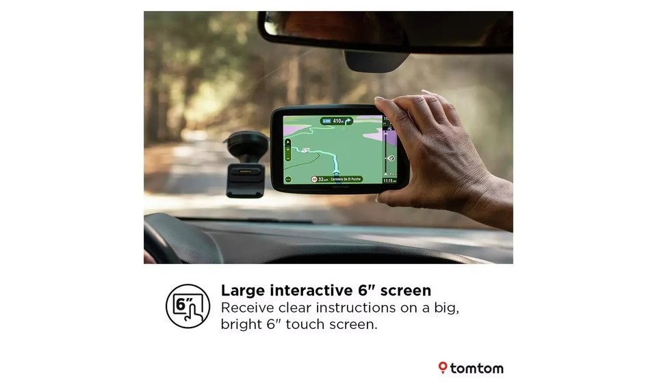 TomTom Car Sat Nav GO Navigator 6 Inch HD Touchscreen UK ROI Full ...