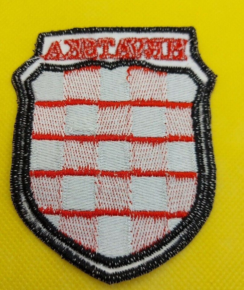 Croatian Army, NDH HOS, Ustasa, historic coat of arms of Croatia patch ...