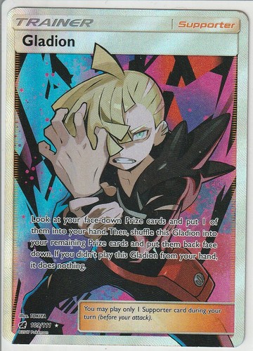 POKEMON - TRAINER - GLADIO (GLADIO) - 109/111 ULTRA RARE FULL ART SL4 ...