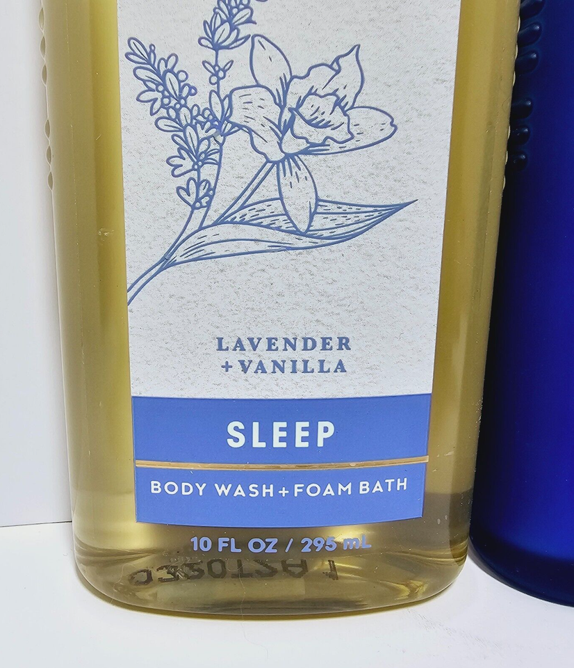 LAVENDER VANILLA Bath & Body Works Sleep Body Wash 10oz Lotion 6.5oz ...