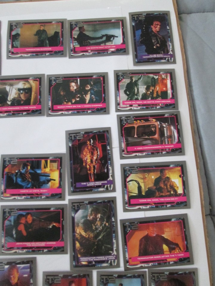 1991 IMPEL T2 TERMINATOR 2 JUDGEMENT DAY MOVIE #1-140 BASE CARD SET ...