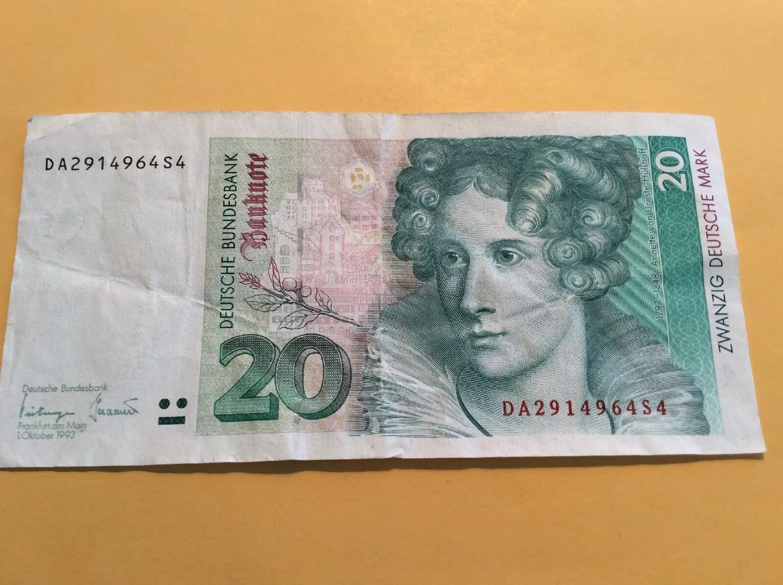 Germany: 1993 20 Deutsche Mark Note ZWANZIG (256-160) | eBay