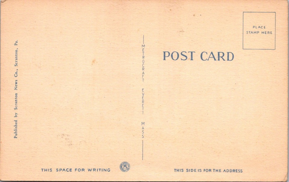 Postcard Scranton PA Large Letter Linen Greetings | eBay