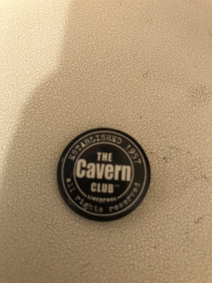 The CAVERN CLUB Liverpool Beatles Button Lapel Pin Badge Black & White ...