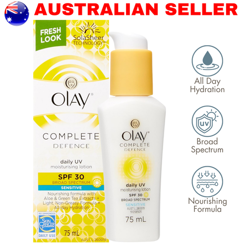 Olay Complete Defence Moisturising Lotion Sensitive All Day Hydration ...
