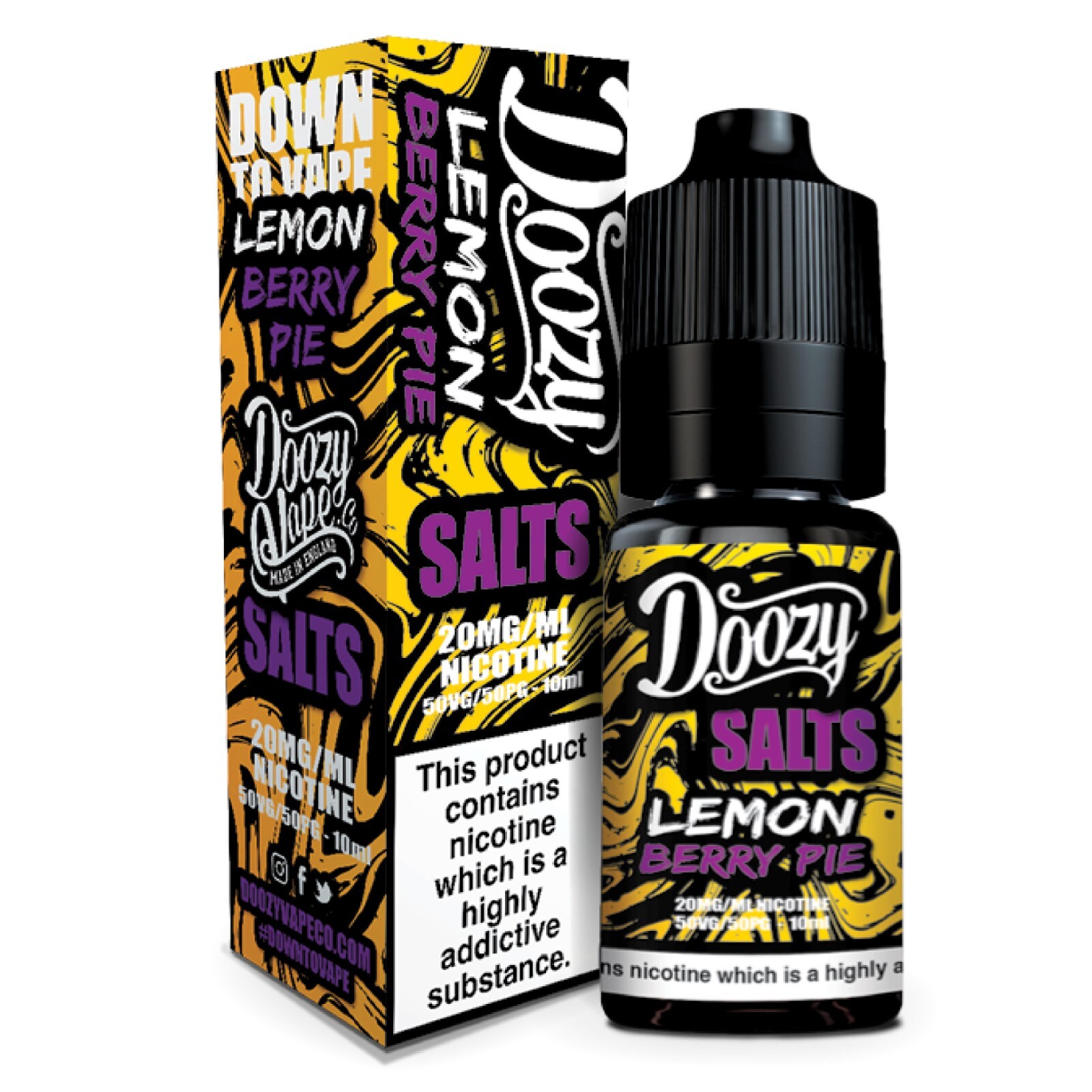 DOOZY Vape Juice Seriously salty 10ml nic salt salts shot E liquid 5MG ...