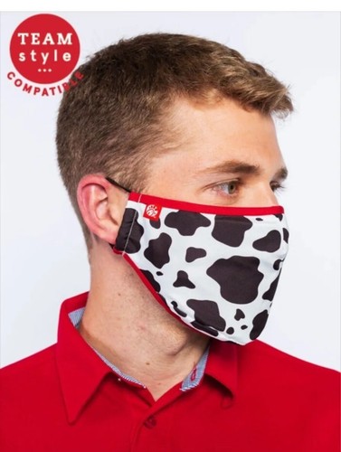 NEW Rare Official Chick-fil-A Face Mask Breathable (Cowprint) | eBay