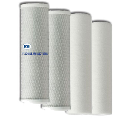 Replacement Filters Standard Size 2 Bone Char Fluoride/Arsenic 2 ...