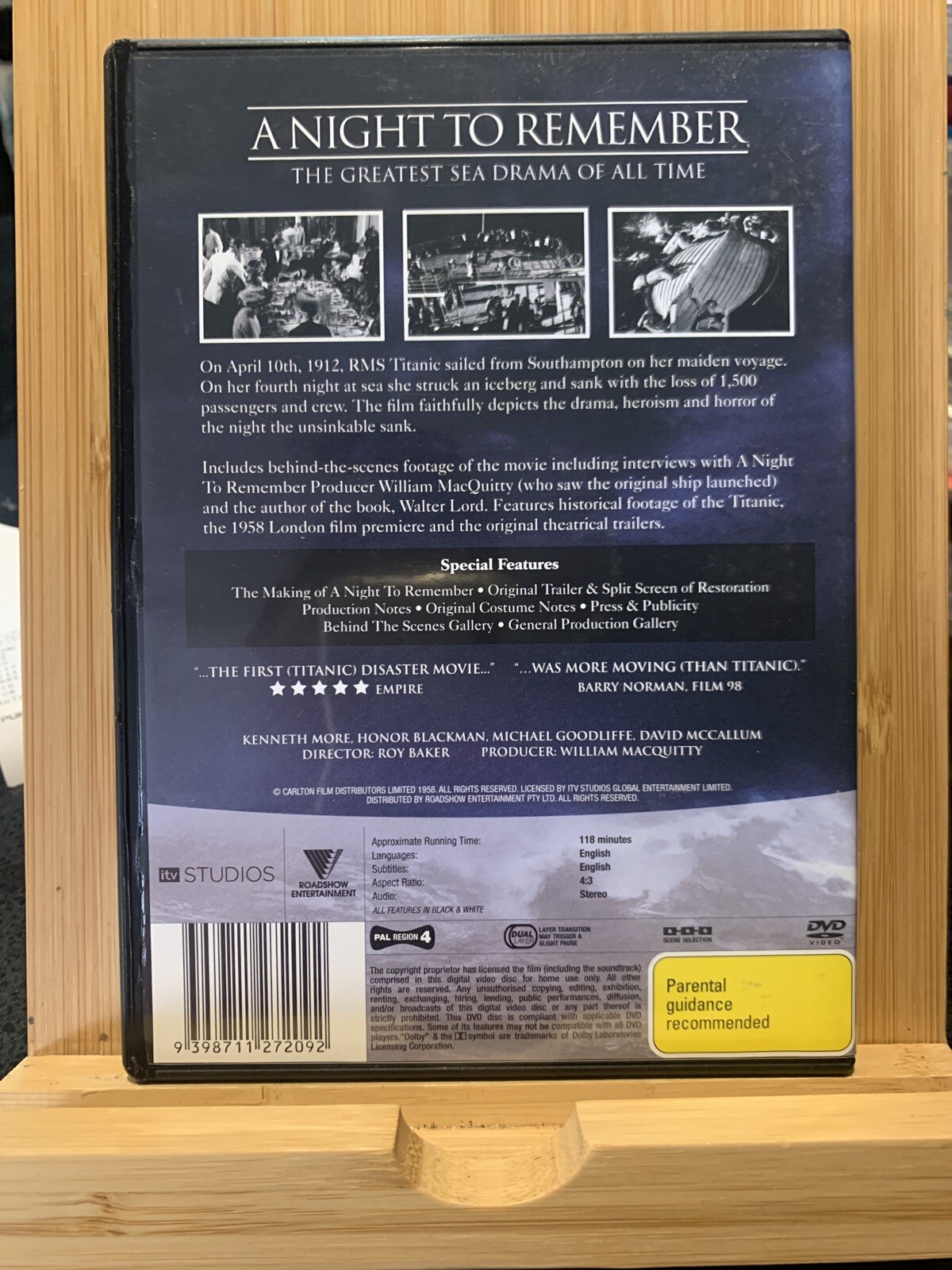 A Night To Remember (DVD, 1958) for sale online | eBay