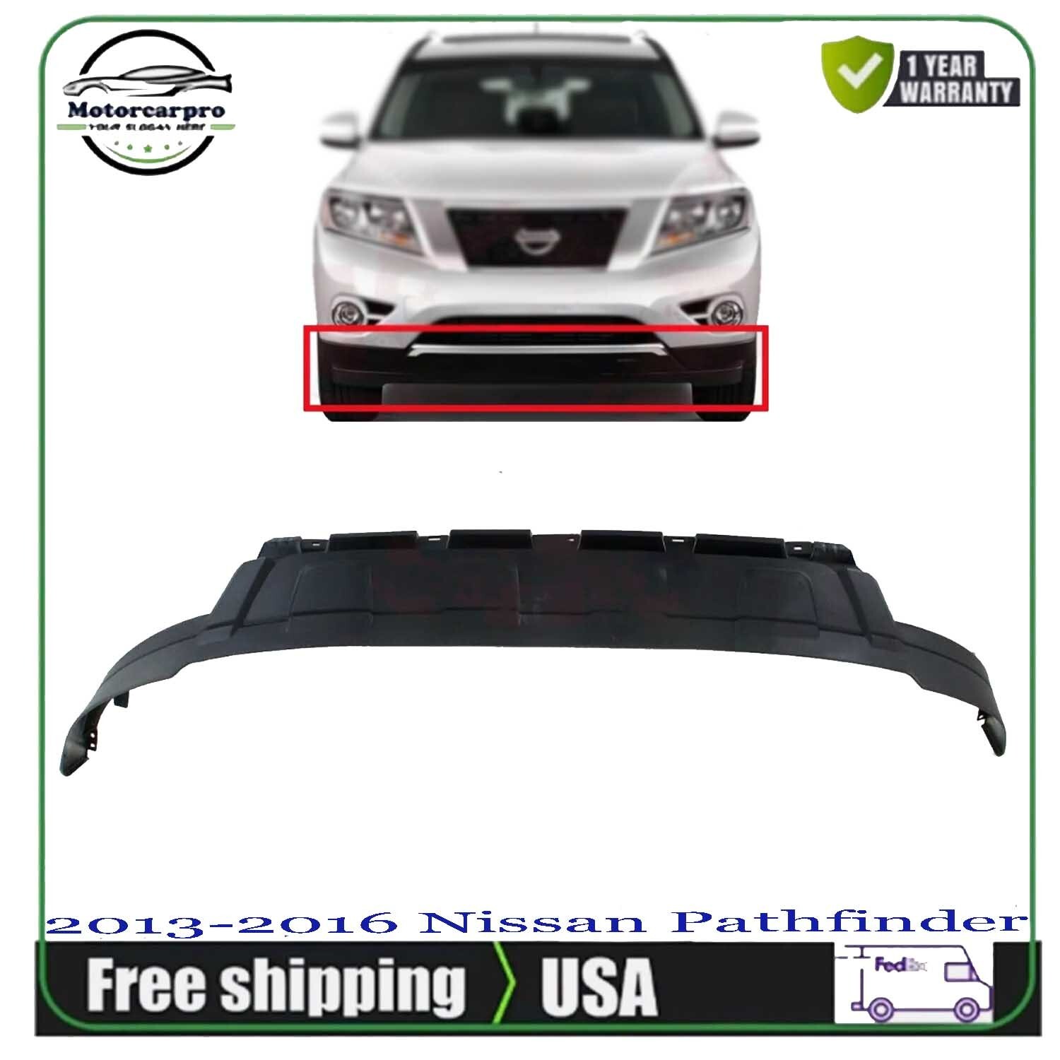 Front Bumper Lower Valance Black For 2013-2016 Nissan Pathfinder ...