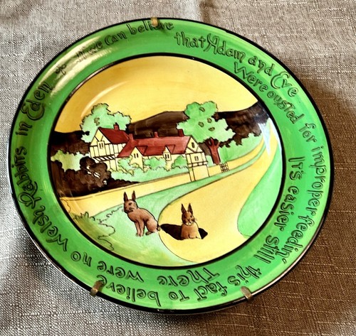Rare Antique Welsh Rabbit Plate Ye Olde English | eBay