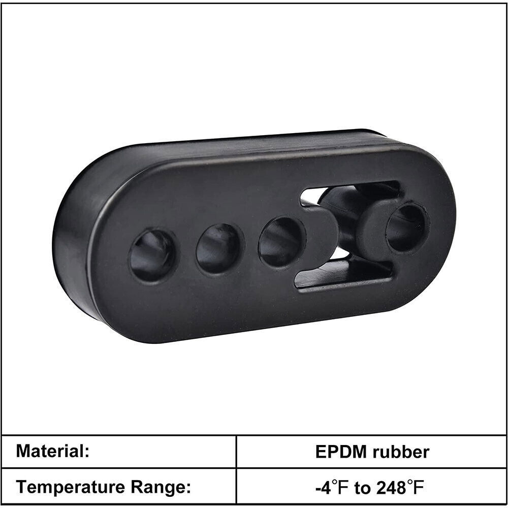4Pc Performance Polyurethane Rubber Exhaust Hangers Adjustable Muffler ...
