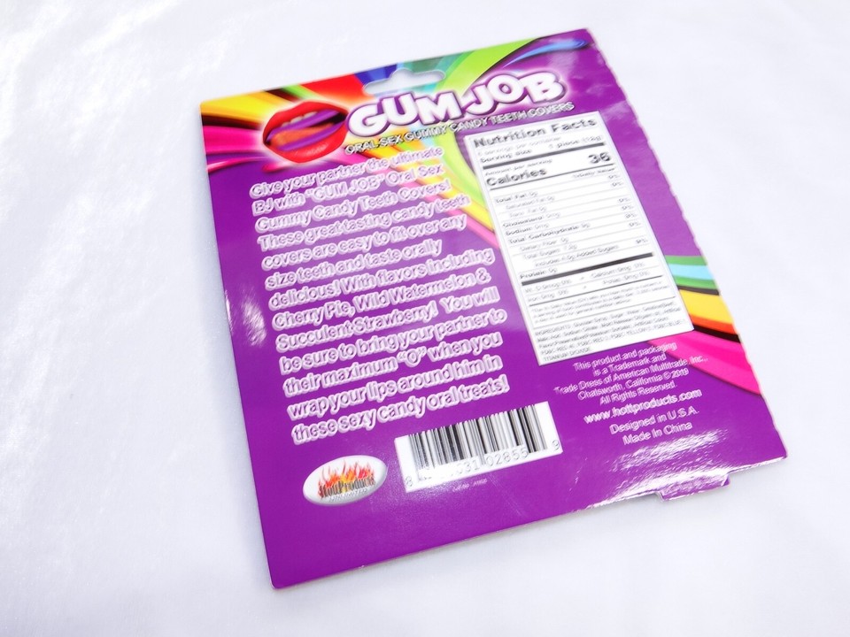 Gum Job 6pc Candy Teeth Protector Covers Oral Lube Gummy Fruit BJ ...