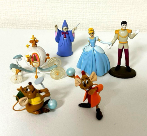 Disney TOMY Japan Choco Egg Cinderella Jaq Gus Pumpkin Full Set Mini ...