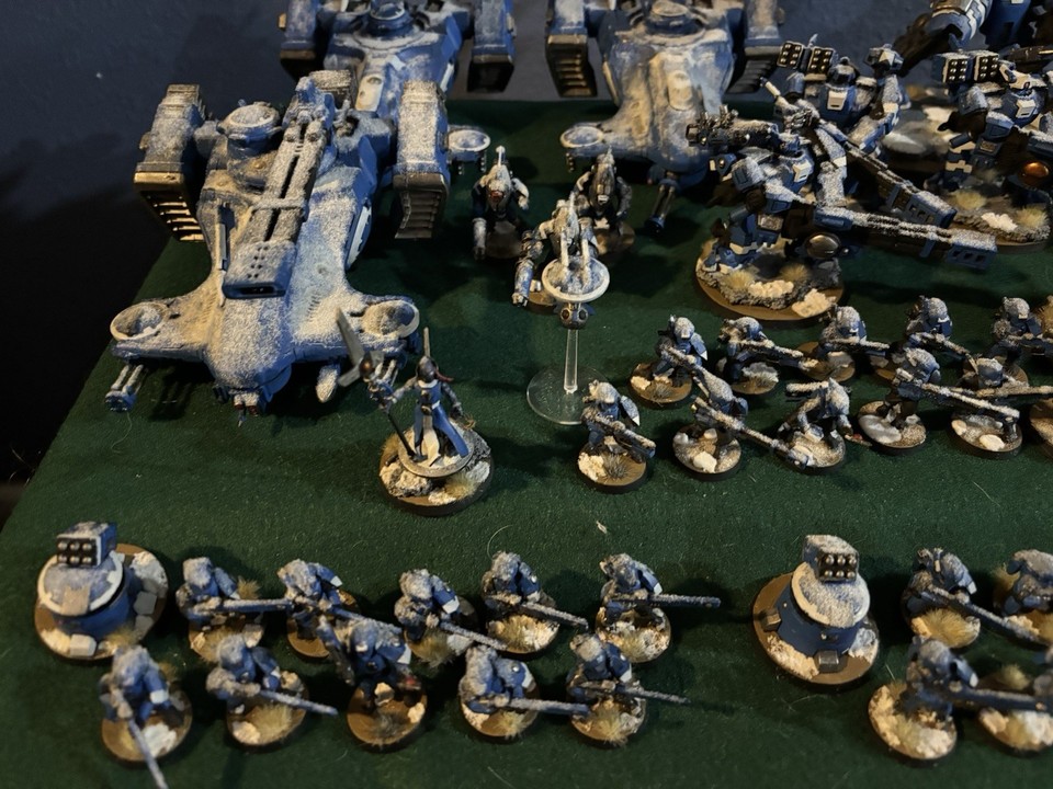 Games Workshop Warhammer 40K Tau Painted Army 3000+ Points | eBay UK
