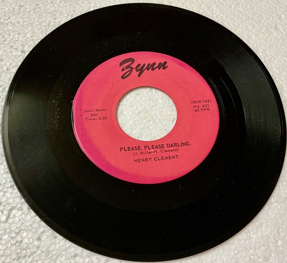 Henry Clement 1958 DOOWOP 45 I’m So In Love With You/Please Darling ...