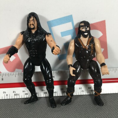 WWE WWF Wrestling Jakks Mini BCA Figures Undertaker Mankind Lot Set | eBay