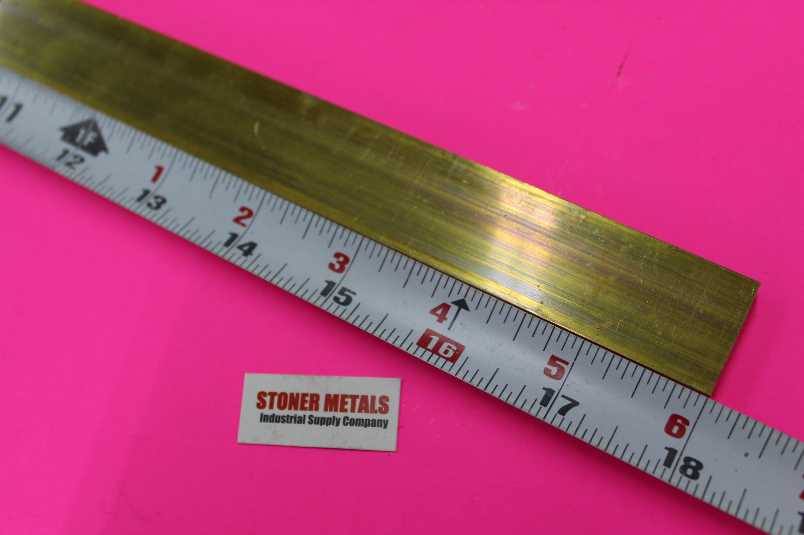 1/4" x 1" C360 BRASS FLAT BAR 18" long Solid Plate Mill Bar Stock H02 ...