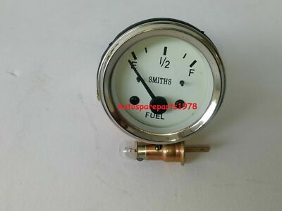 Smiths Fuel Gauge Replica White Chrome Bezel | eBay