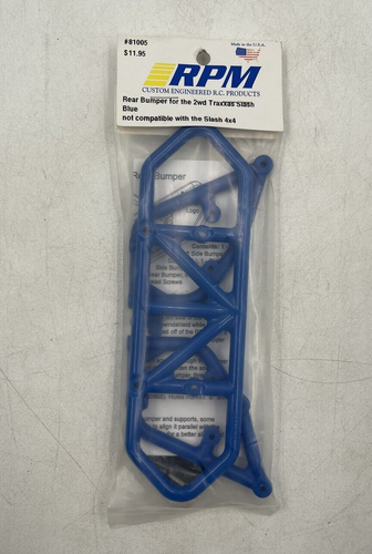 RPM #81005 Rear Bumper for 2WD Traxxas Slash - Blue 672415810057| eBay