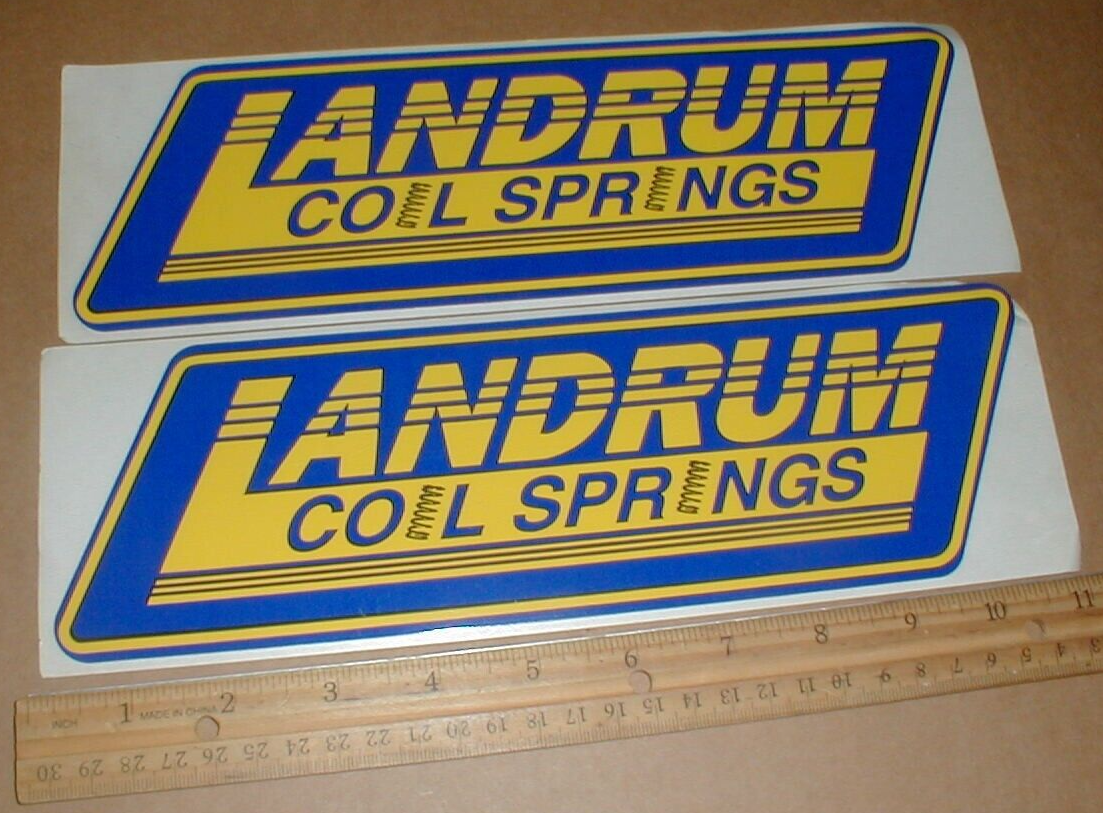 Landrum Cool Springs Hot Rod Drag racing decal sticker contingency lot ...