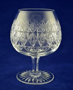 Thomas Webb Crystal "WELLINGTON" Brandy Glass - 13.9cms (5-1/2") Tall ...