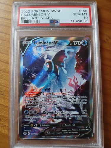 Carte Pokemon Lumineon V Alt 156/172 Stars Étincelantes Psa 10 | eBay