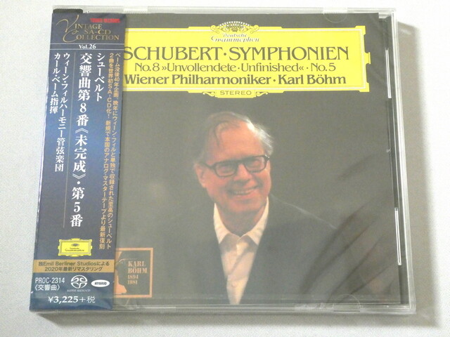 Karl Bohm VPO Schubert Symphonies No.5 & 8 SACD Hybrid TOWER RECORDS ...
