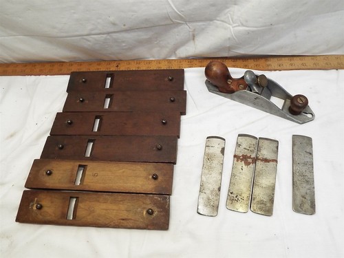 Antique Aluminum Wood Pattern Makers Interchangeable Sole Plane Set ...