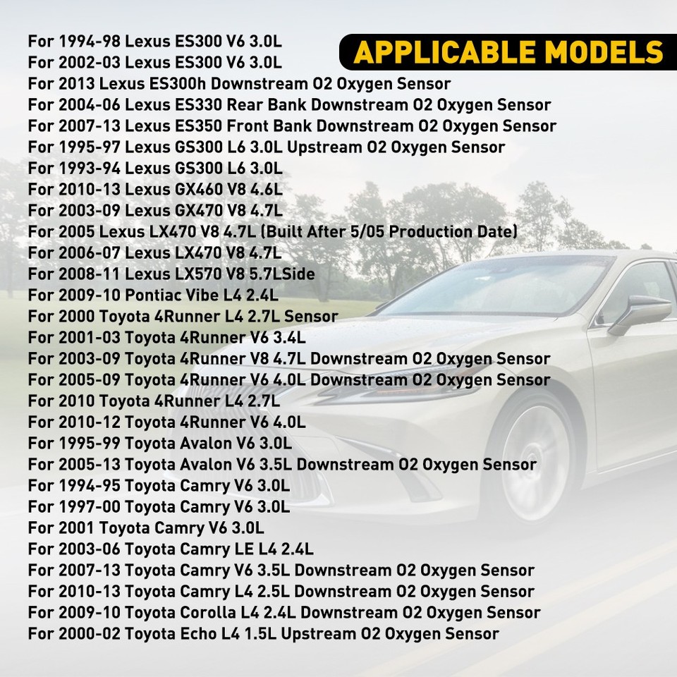 Oxygen O2 Sensor Upstream Downstream For Toyota 234-4260 Camry V6 07-13 ...