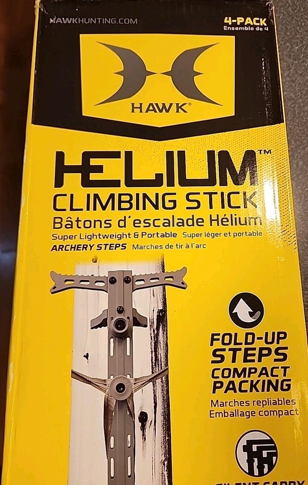 Hawk Helium Treestand Climbing Sticks 20" Aluminum - 4 Pack ...