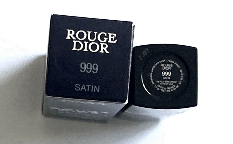 DIOR ROUGE DIOR COUTURE COLOR LIPSTICK 999 SATIN 1.5 G ML/0.05 OZ ...