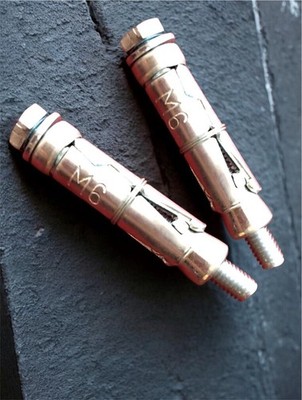 M6 or M8 Expanding Loose Bolt Wall Fixings Raw Bolts Plugs Heavy Duty ...