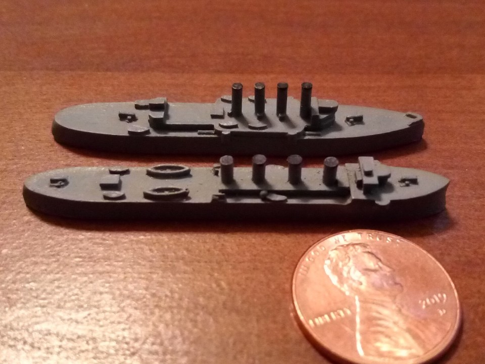 Panzerschiffe WWII Micronaut 1/2400 Scale Merchant Ships Painted | eBay